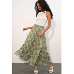 Blumenkleid Hohe Taille Maxi-Rock