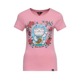 Queen Kerosin Damen T-Shirt Lucky Cat