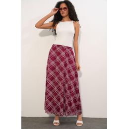 Blumenkleid Hohe Taille Maxi-Rock