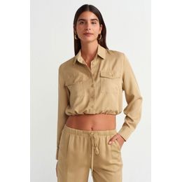 Tencel Kurzarmbluse