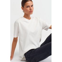 Damen Baumwoll Rundhals T-Shirt
