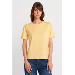 Damen Baumwoll-Modal Rundhals T-Shirt
