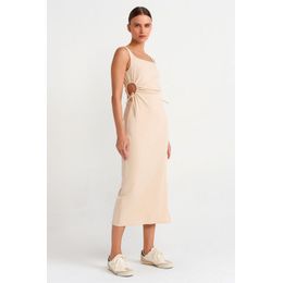 &Auml;rmelloses Bodycon-Midikleid mit Ausschnitt