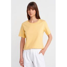 Damen Baumwoll Rundhals T-Shirt