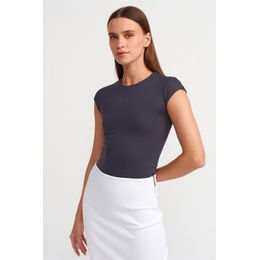 Damen Slim Fit Rundhals T-Shirt
