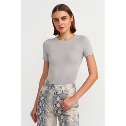 Damen Slim Fit Rundhals T-Shirt
