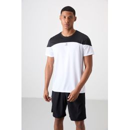 Herren-Farbenblockiertes Rundhals-T-Shirt