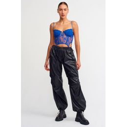 Damen Jogginghose aus Kunstleder