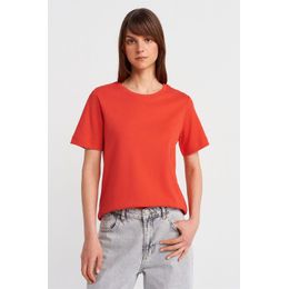 Damen Baumwoll Rundhals T-Shirt