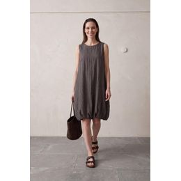 Lockeres Mini-Kleid aus strukturiertem Lyocell