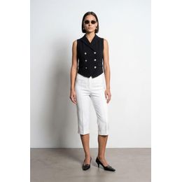 Damen Weste mit Schalkragen aus Webstoff