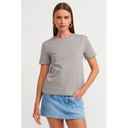 Damen Baumwoll Rundhalsausschnitt T-Shirt