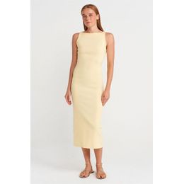 &Auml;rmelloses Midi-Bodycon-Kleid mit Schlitz