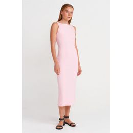 &Auml;rmelloses Midi Bodycon Kleid mit Schlitz