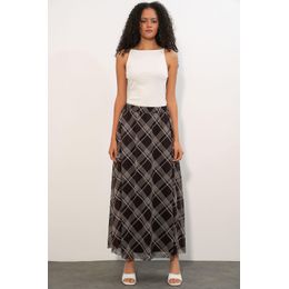 Blumenkleid Hohe Taille Maxi-Rock
