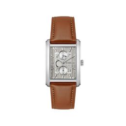Multifunktionsuhr BOSS "PRINCIPLE DRESS MULTI", braun, Armbanduhren, Herren, Quarzuhr, Armbanduhr, Herrenuhr, Lederarmband, analog