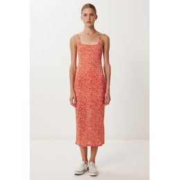 &Auml;rmelloses Midikleid mit quadratischem Ausschnitt und Blumenmuster