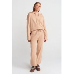Damen Fleece-Jogginghose mit weitem Bein