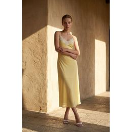 Damen Polka Dot Chiffon Maxikleid