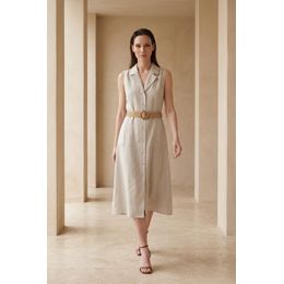 &Auml;rmelloses Midi-Hemdkleid
