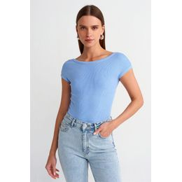 Damen Crop-Top mit Quadrat-Ausschnitt und Cut-Out