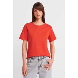 Damen Baumwoll Rundhals T-Shirt