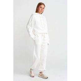 Damen Fleece-Jogginghose mit weitem Bein