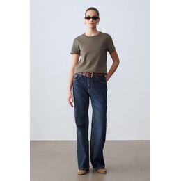Damen T-Shirt mit Rundhalsausschnitt