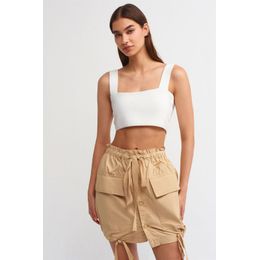 Hohe Taille Mini Cargo-Rock