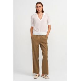 Weite Tencel-Hosen f&uuml;r Damen mit Kordelzugbund