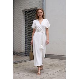 G&uuml;rtel-V-Ausschnitt Maxikleid mit Wickeldesign