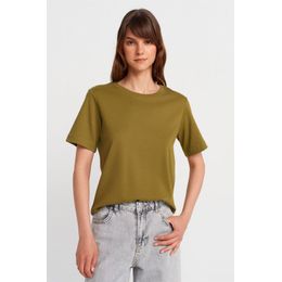Damen Baumwoll Rundhals T-Shirt