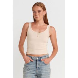 Slim Fit Crop Cami-Bluse
