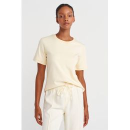 Damen Baumwoll Rundhals T-Shirt