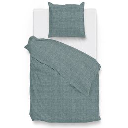 Bettw&auml;sche ZO HOME "Zohome Bettw&auml;sche Lino", gr&uuml;n (emerald, gr&uuml;n), B/L: 135cm x 200cm, 1 Stk., 1 Stk., Renforc&eacute;, B/L: 80cm x 80cm, 2 Stk., Renforc&eacute;, Obermaterial: 100% Baumwolle, Bettw&auml;sche, Bettw&auml;sche, Bettw&auml;sche aus 100% Baumwolle, hochwertige Renforc&eacute;, ab 135x200 cm.