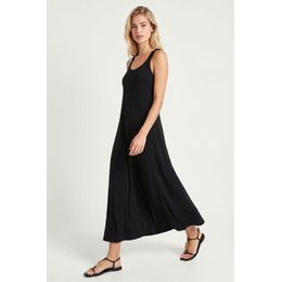 &Auml;rmelloses A-Linien-Midikleid mit U-Ausschnitt