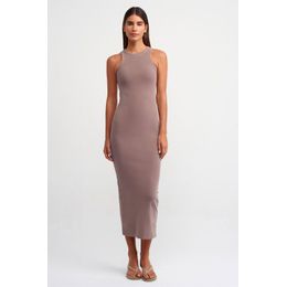 Rippendes Bodycon-Maxikleid