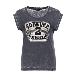 Queen Kerosin Damen T-Shirt Forever 2 Wheels