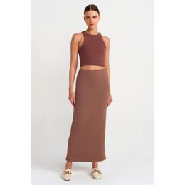Hochtaillierter Maxi Bleistiftrock