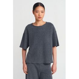 Damen Lockere Passform Crew-Neck T-Shirt