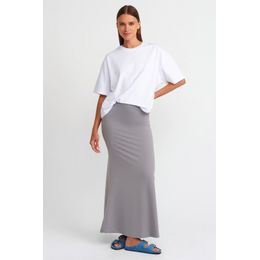 Hohe Taille A-Linien Maxi-Rock