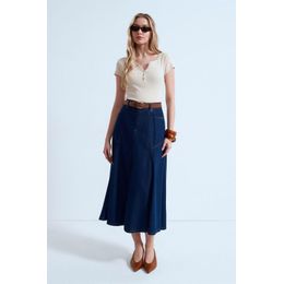 Damen Slim Fit Baumwoll-U-Ausschnitt T-Shirt