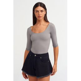 Damen Slim-Fit Nylon Elasthan T-Shirt