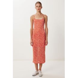 &Auml;rmelloses Midikleid mit quadratischem Ausschnitt und Blumenmuster