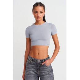 Damen Slim Fit Crop T-Shirt