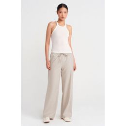 Gestreifte Weite Woven-Hosen