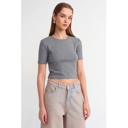 Damen Slim Fit Crop T-Shirt