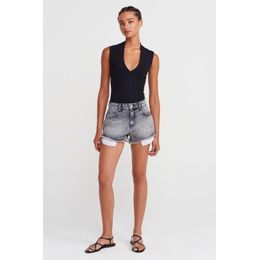Damen Hochgeschnittene Denim-Shorts