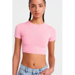 Damen Slim Fit Crop T-Shirt