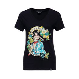 Queen Kerosin Damen T-Shirt Vintage Love